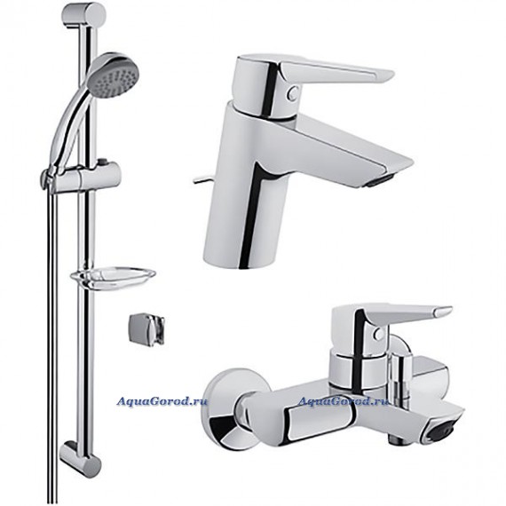 Набор смесителей Vitra Solid S 3 в 1 A49227EXP купить по низкой цене в Туле - AquaGorod.ru